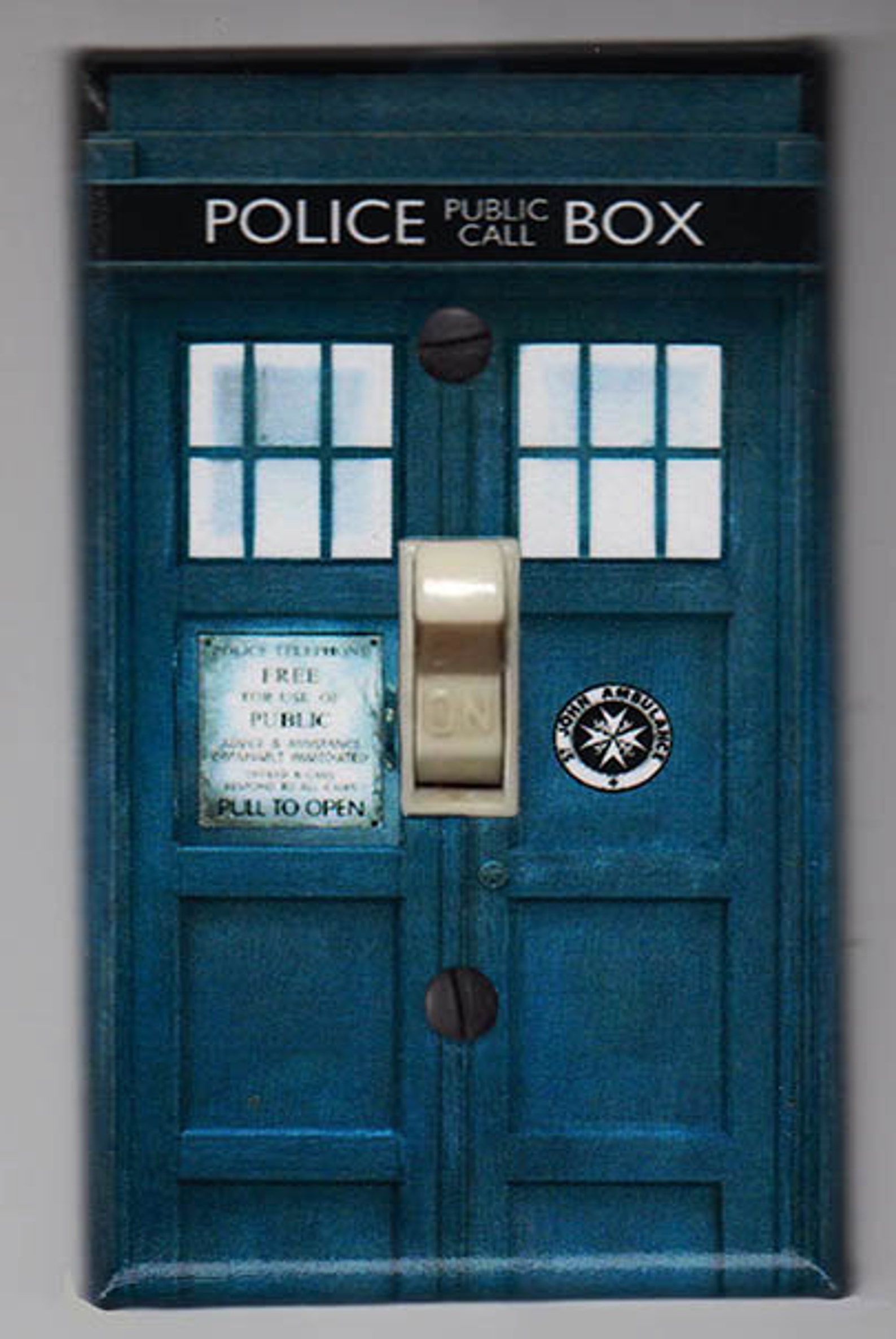 Doctor Who Tardis Light Switch Cover | Etsy
