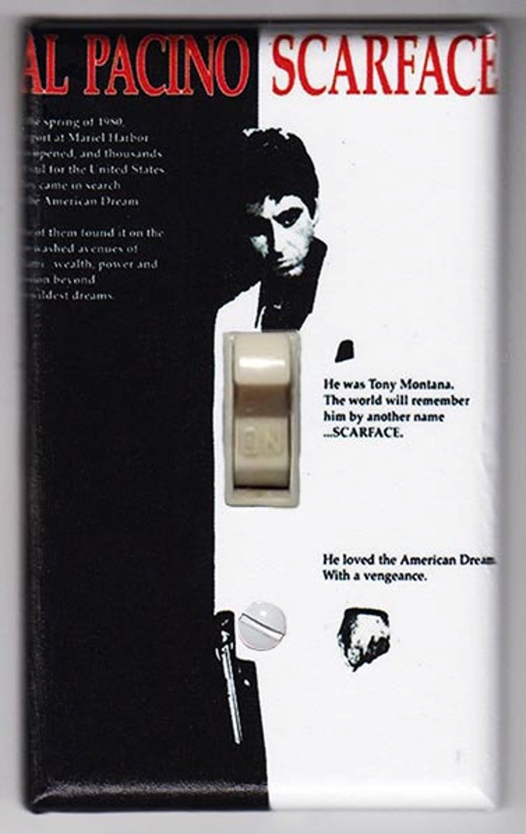 Scarface Movie Poster Light Switch Cover Plate - Al Pacino - Etsy