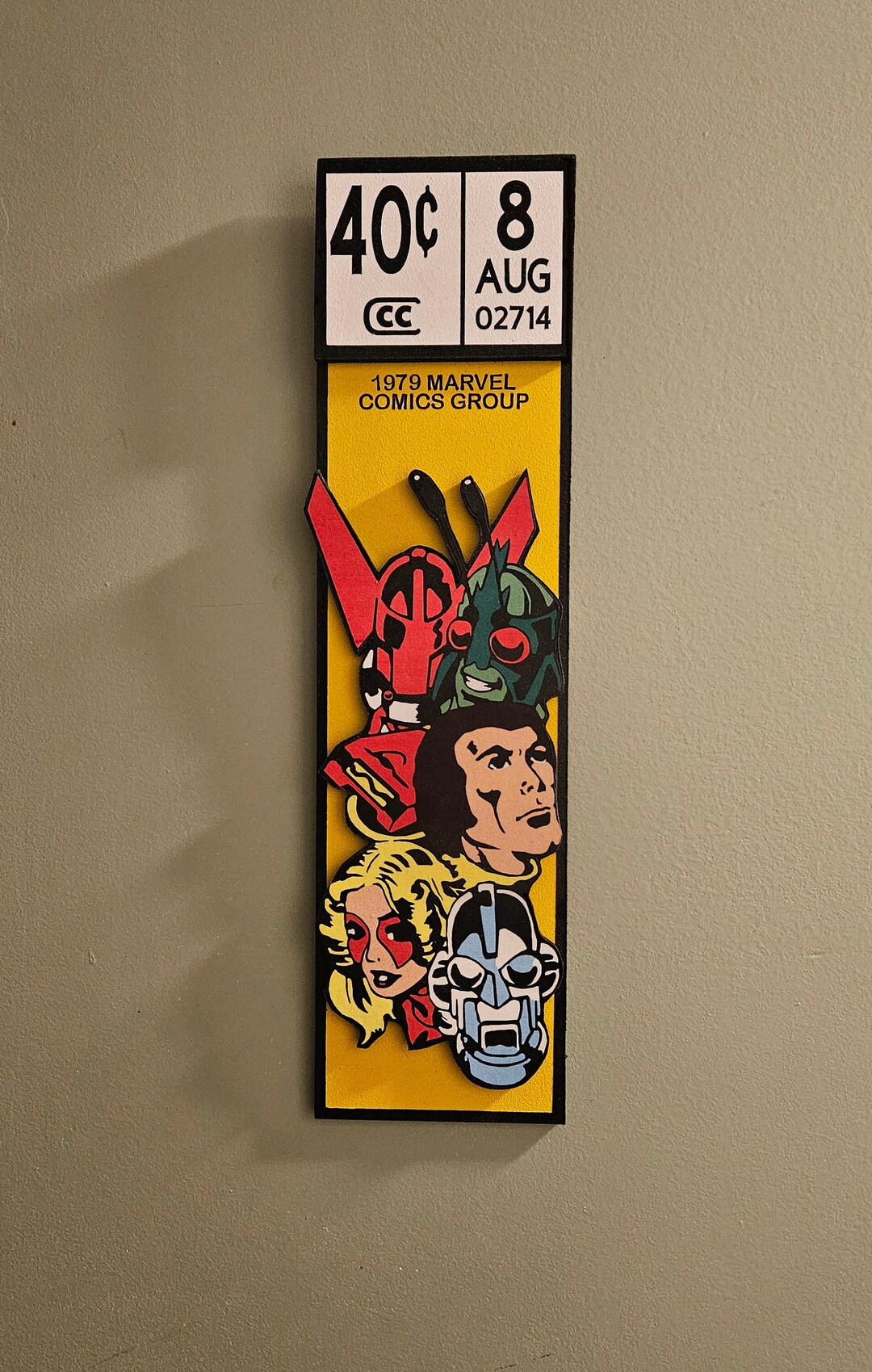 Micronauts 8 Corner Box Art Handmade Wall Hanging 17 Inches Tall ...