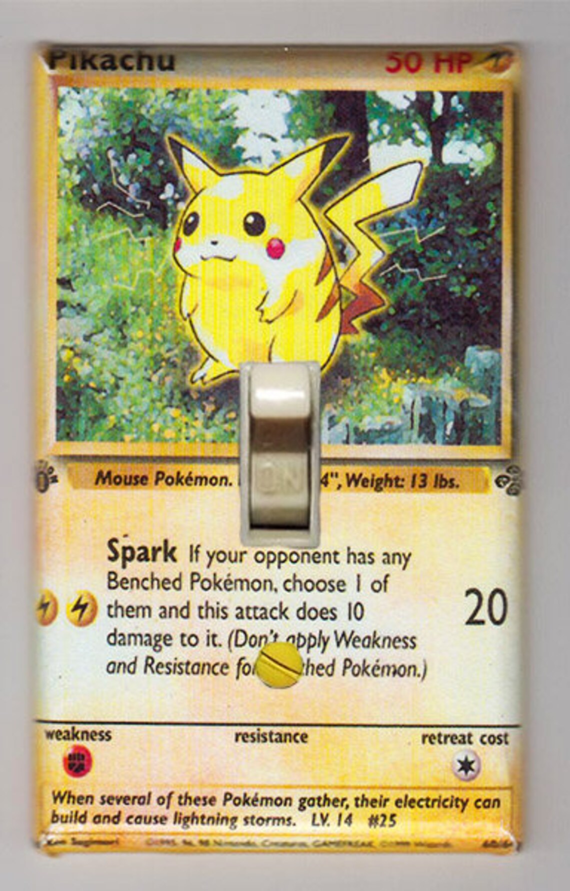 Pokemon Light Switch Cover Plate Pikachu | Etsy