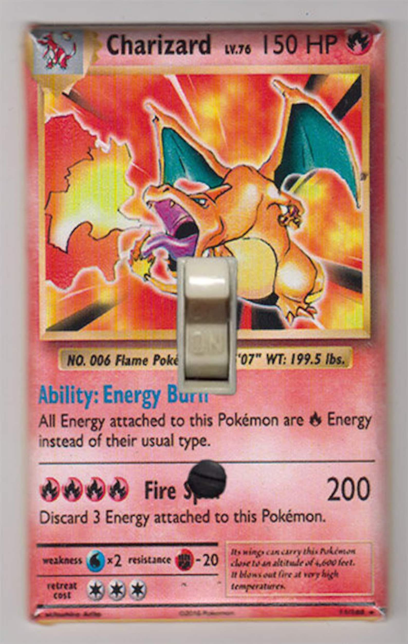 Pokemon Light Switch Cover Plate Charizard - Etsy