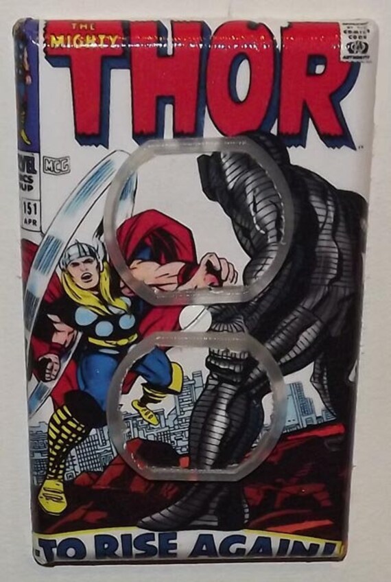 Thor Outlet Cover Plate Marvel Comics | Etsy