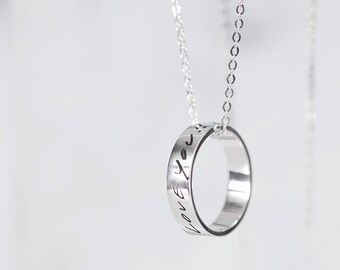 Handwriting jewelry | Etsy