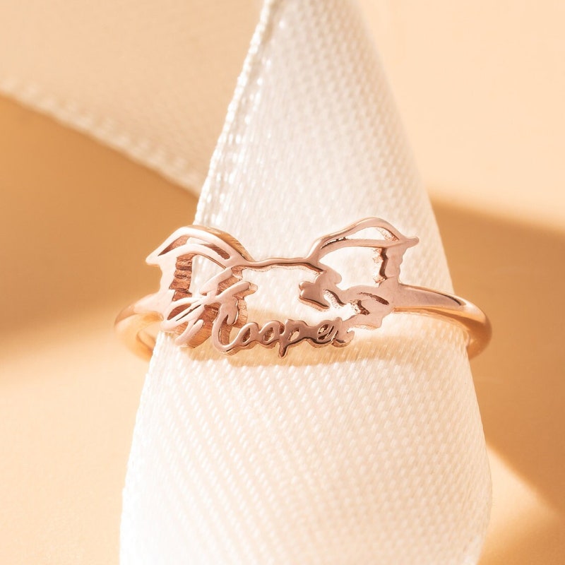 Dog Ears With Name Ring - Etsy
