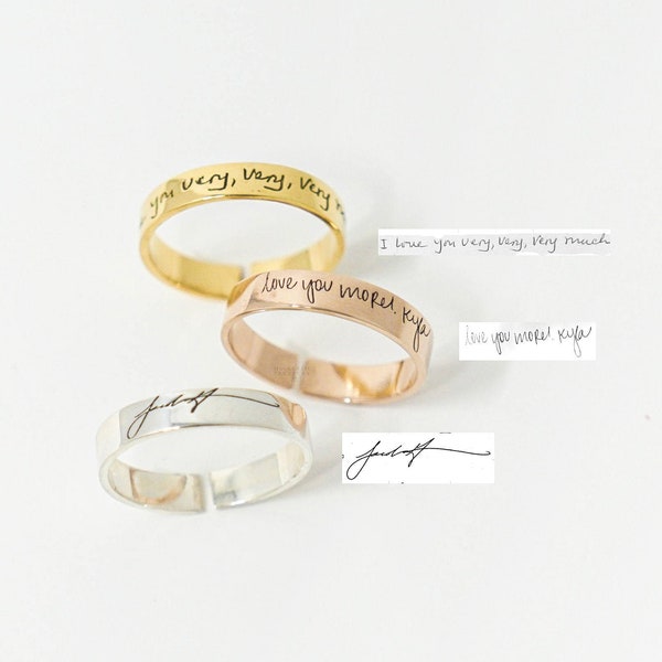Handwriting Band - Etsy