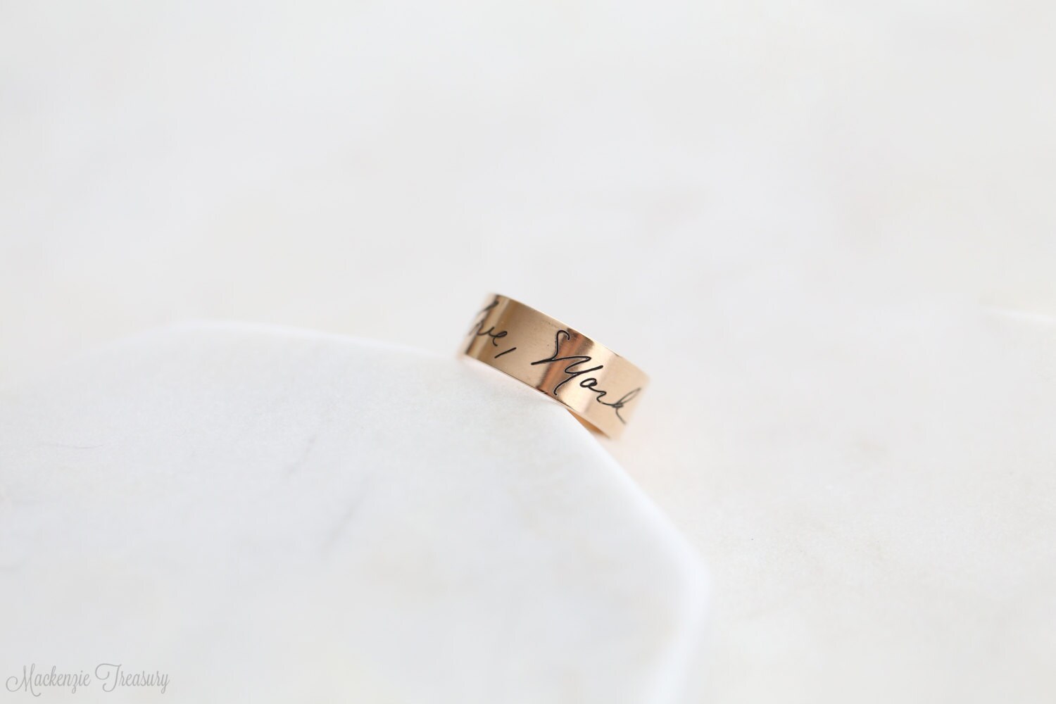 Engraved Signature Ring - Engraved Handwriting Ring – Handwriting Ring ...