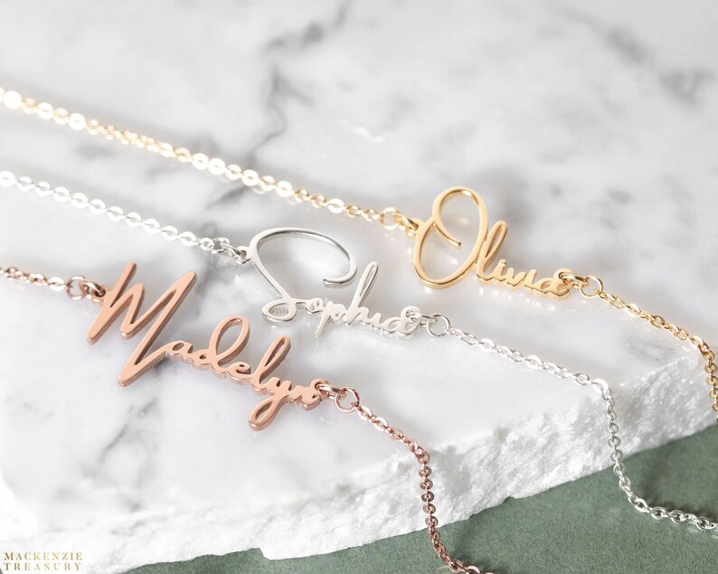 Custom Name Necklace Custom Name Gift Personalized Gift - Etsy