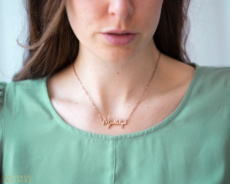 Custom Name Necklace Custom Name Gift Personalized Gift | Etsy