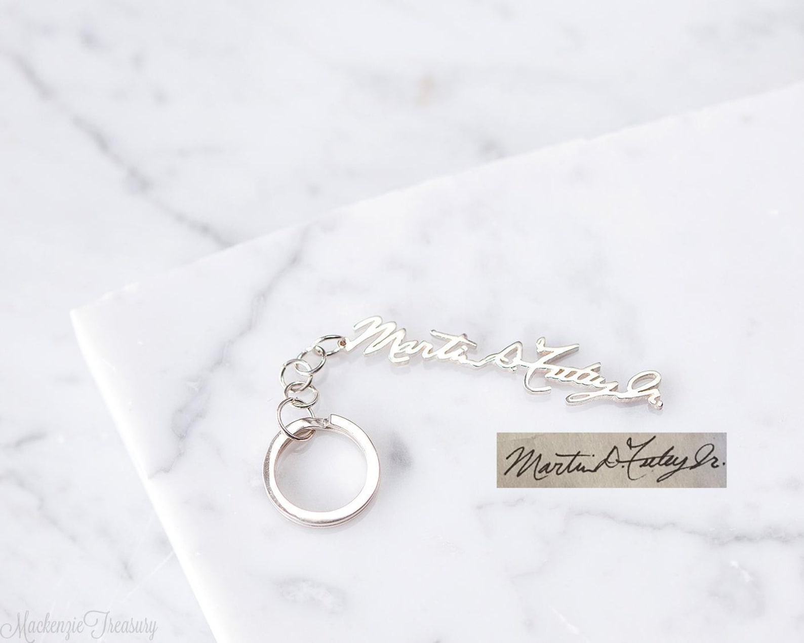 Personalized Handwriting Keychain Signature Keychain - Etsy