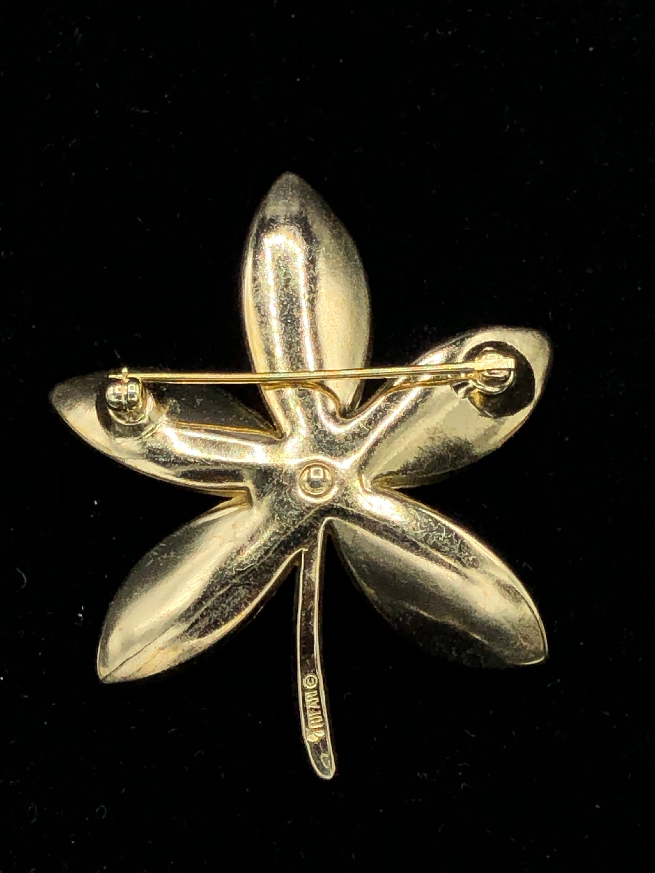 Crown Trifari Flower Brooch - Etsy