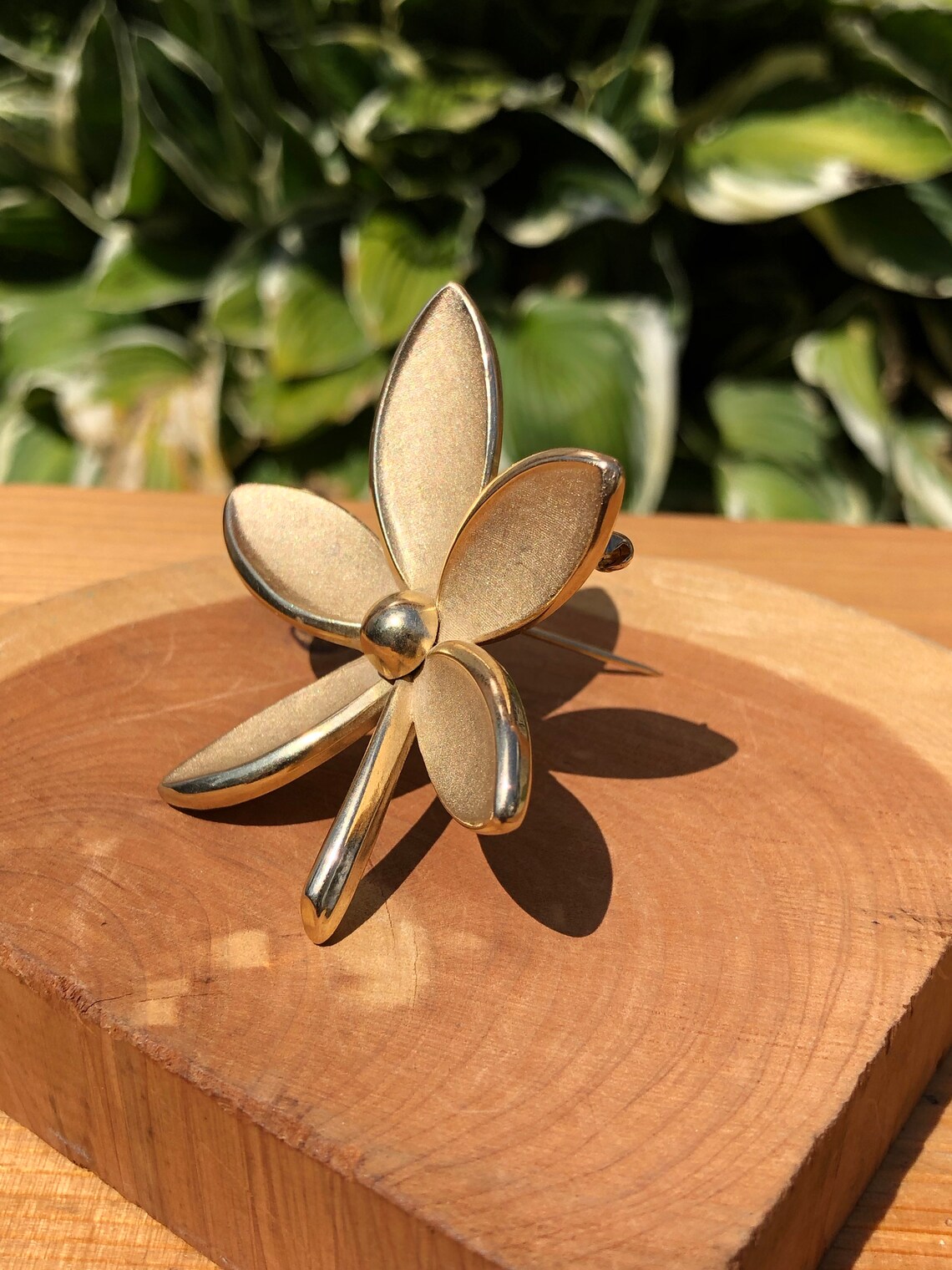 Crown Trifari Flower Brooch - Etsy