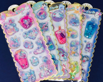 Liquid Filled Stickers - Etsy Canada