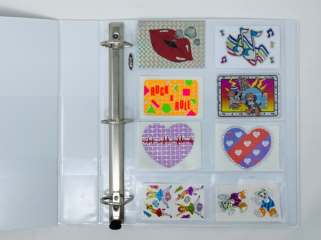 8 Pocket 3 Ring Binder Sheet for Sticker Collecting. - Etsy