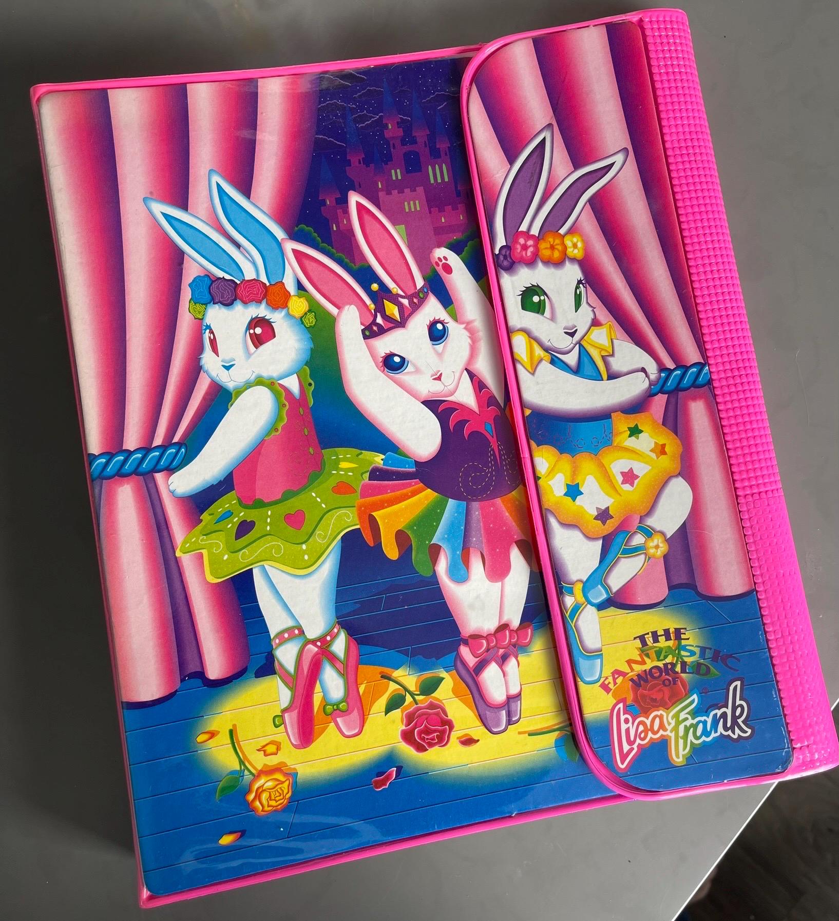 Vintage Lisa Frank Trapper Keeper. Ballerina Bunnies. - Etsy