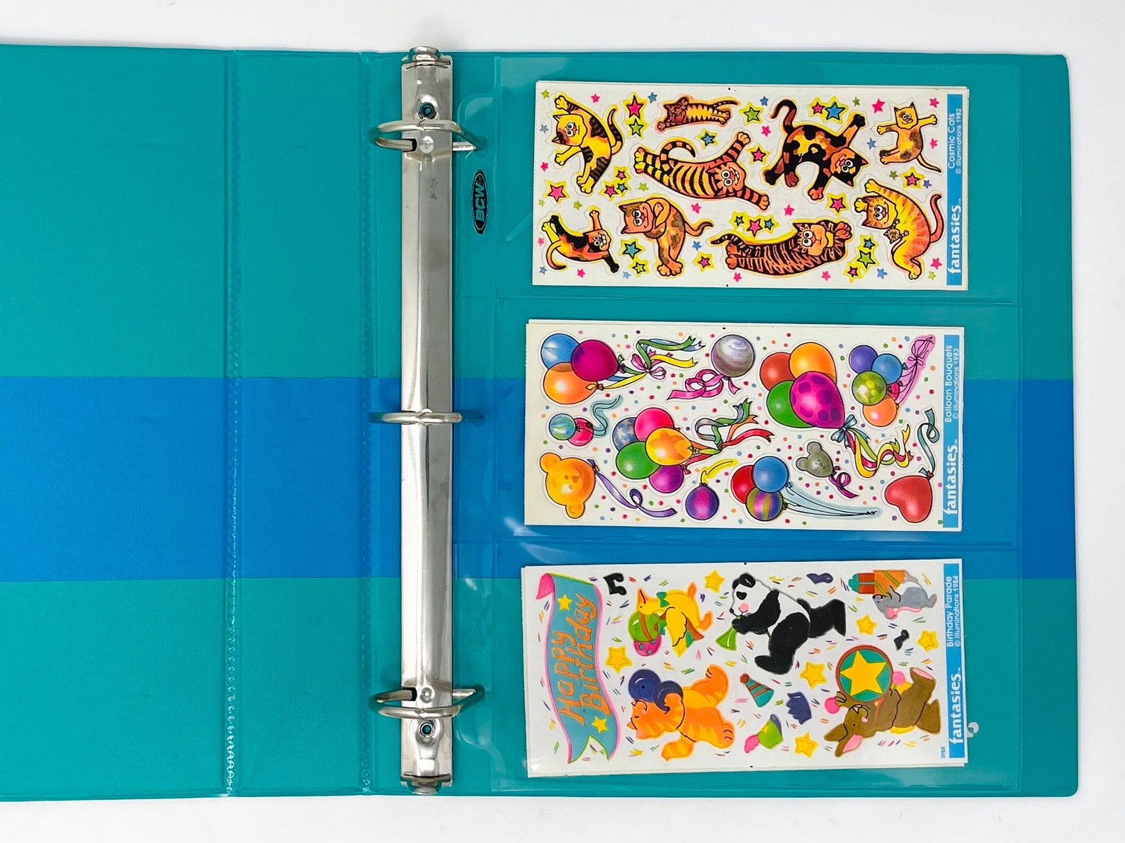 3 Pocket 3 Ring Binder Sheet for Sticker Collecting. - Etsy