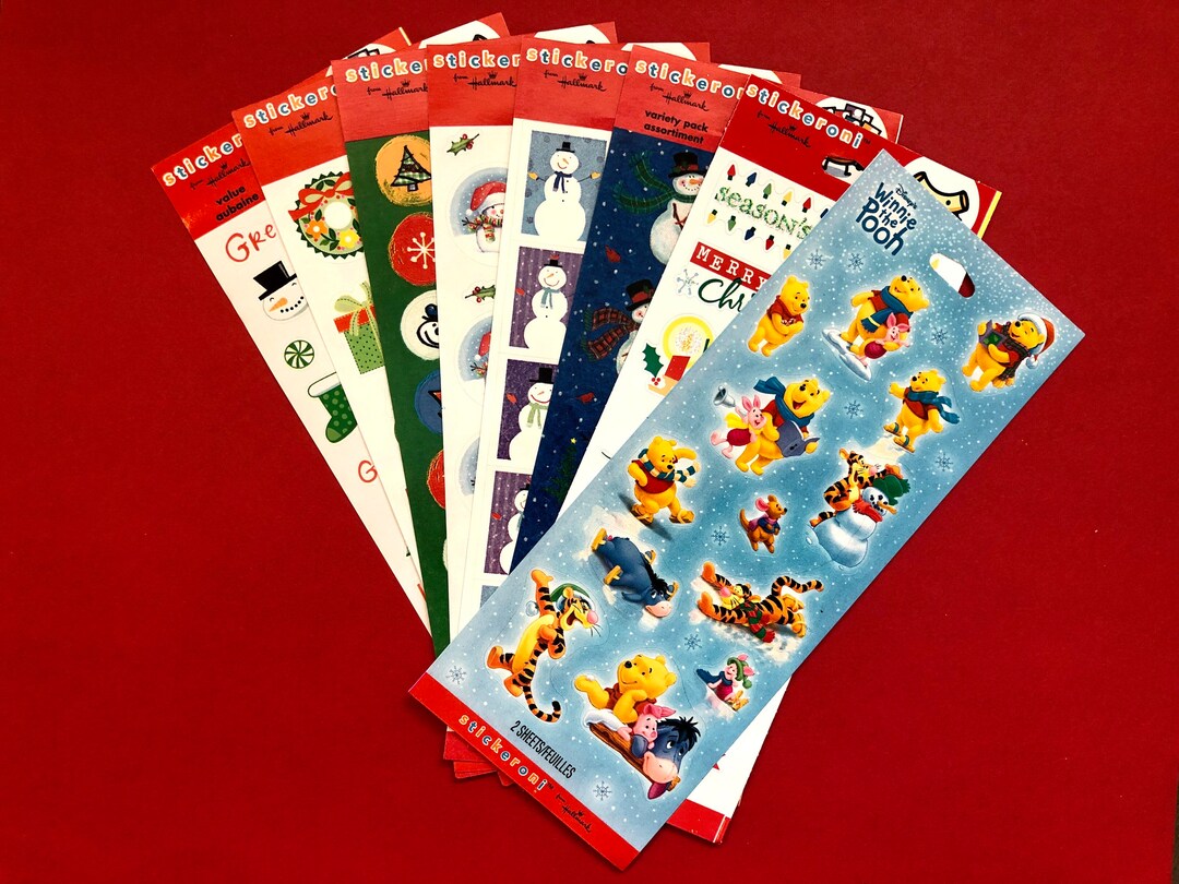 Christmas Stickeroni Hallmark Stickers - Snowman Stickers Pooh Stickers ...