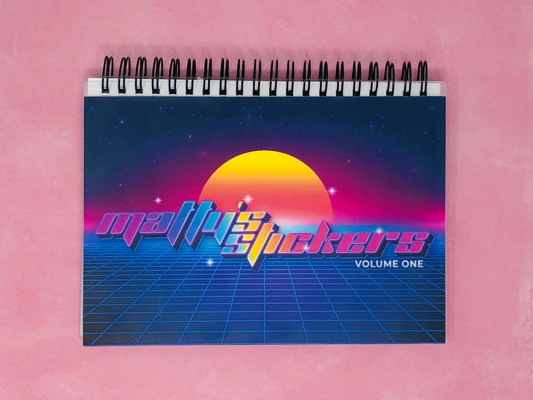 Reusable Sticker Book , 80’s Galaxy - Etsy