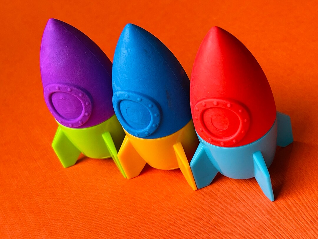Rocket Eraser Sharpener Combo, Back to School Supplies - Etsy