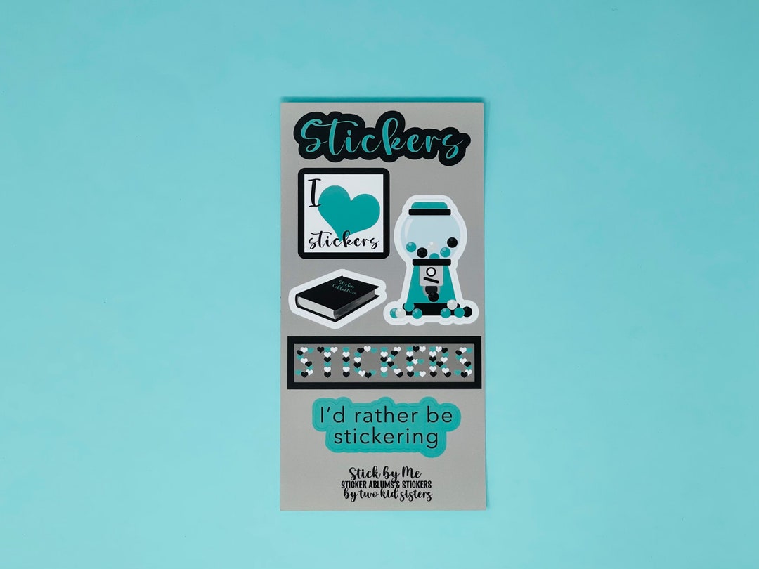 I Love Stickers Sheet Sticker Collector Sticker Lover Vinyl Sticker ...