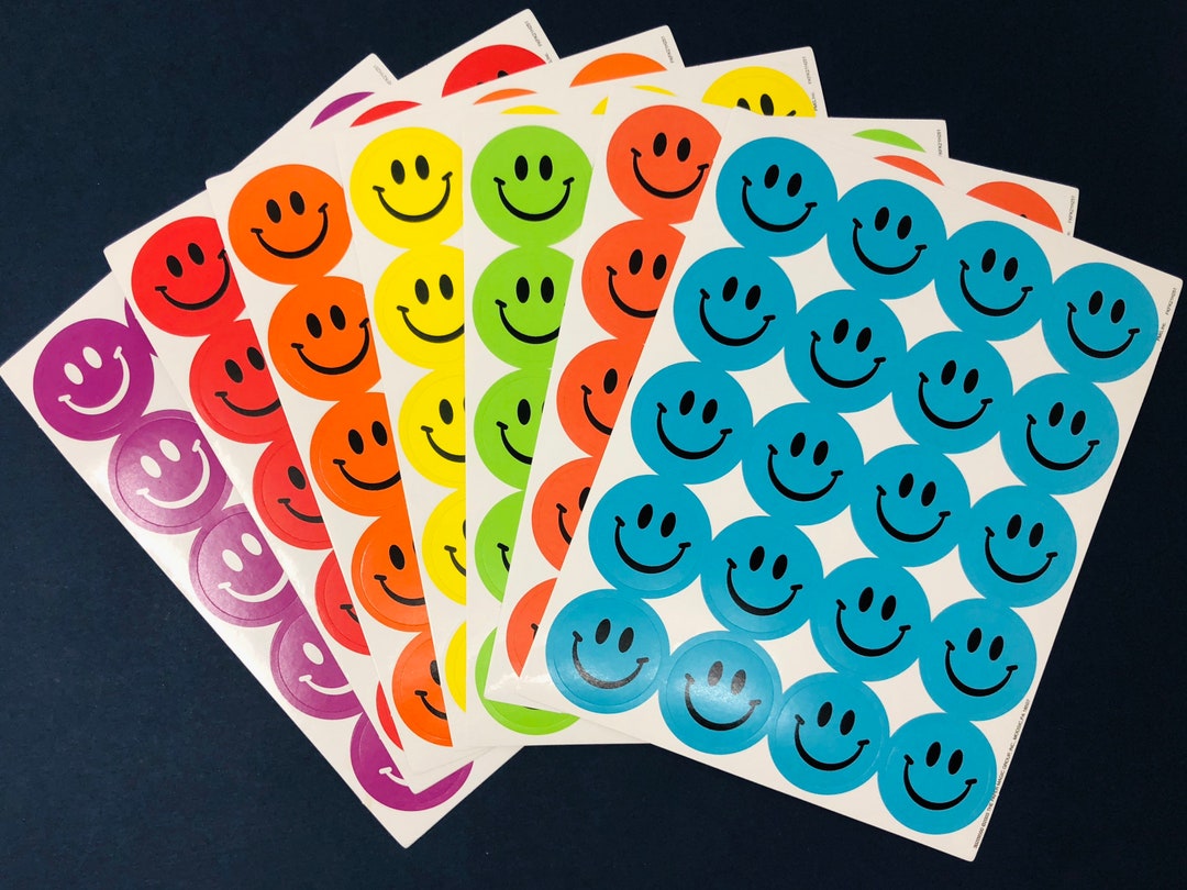 Eureka Vintage Stickers. Scratch and Sniff Smiley Faces - Etsy