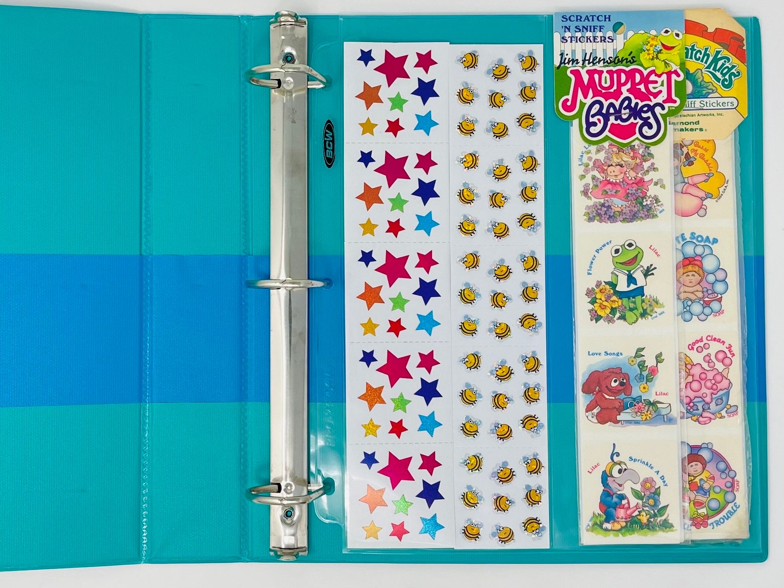 2 Pocket style 2 3 Ring Binder Sheet for Sticker Collecting. - Etsy