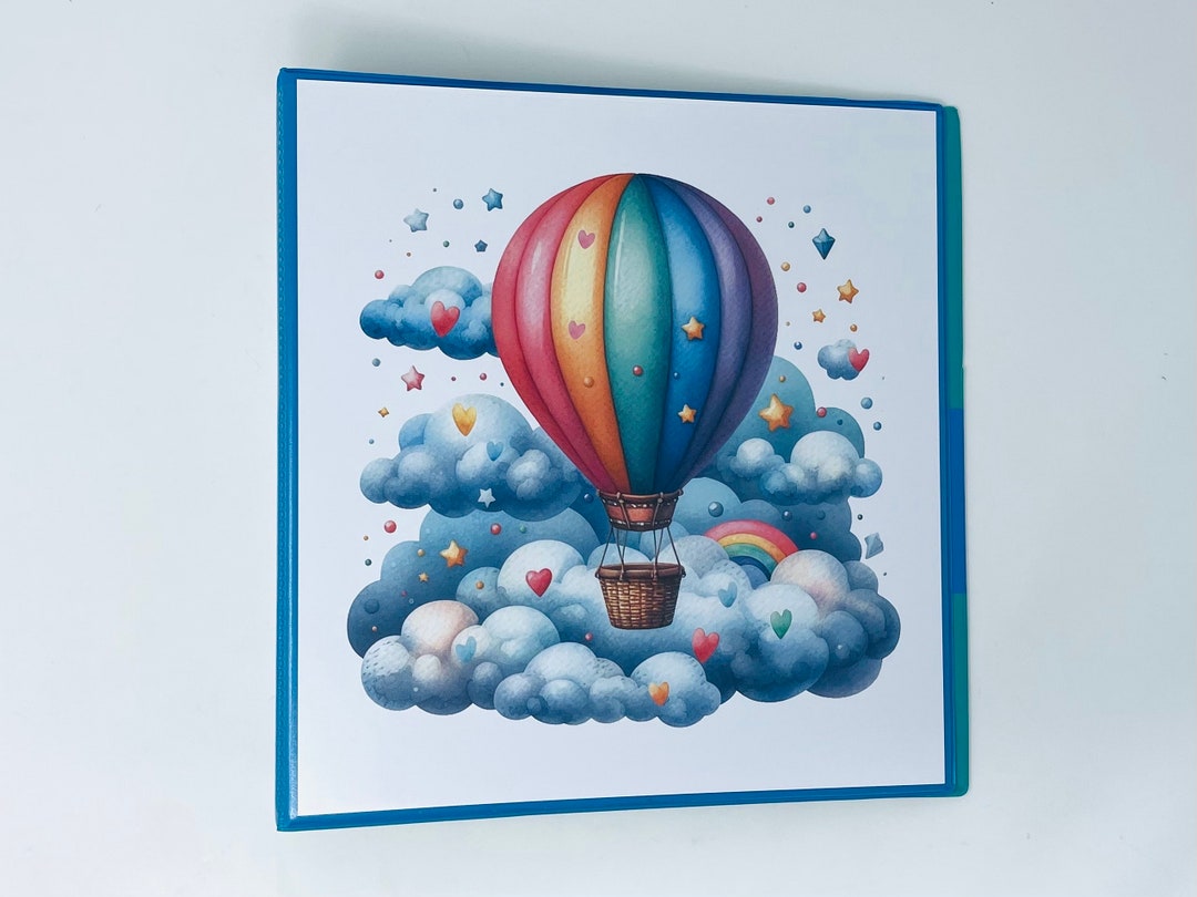 Hot Air Balloon Sticker Binder Startet Kit Pocket Inserts. Sticker ...