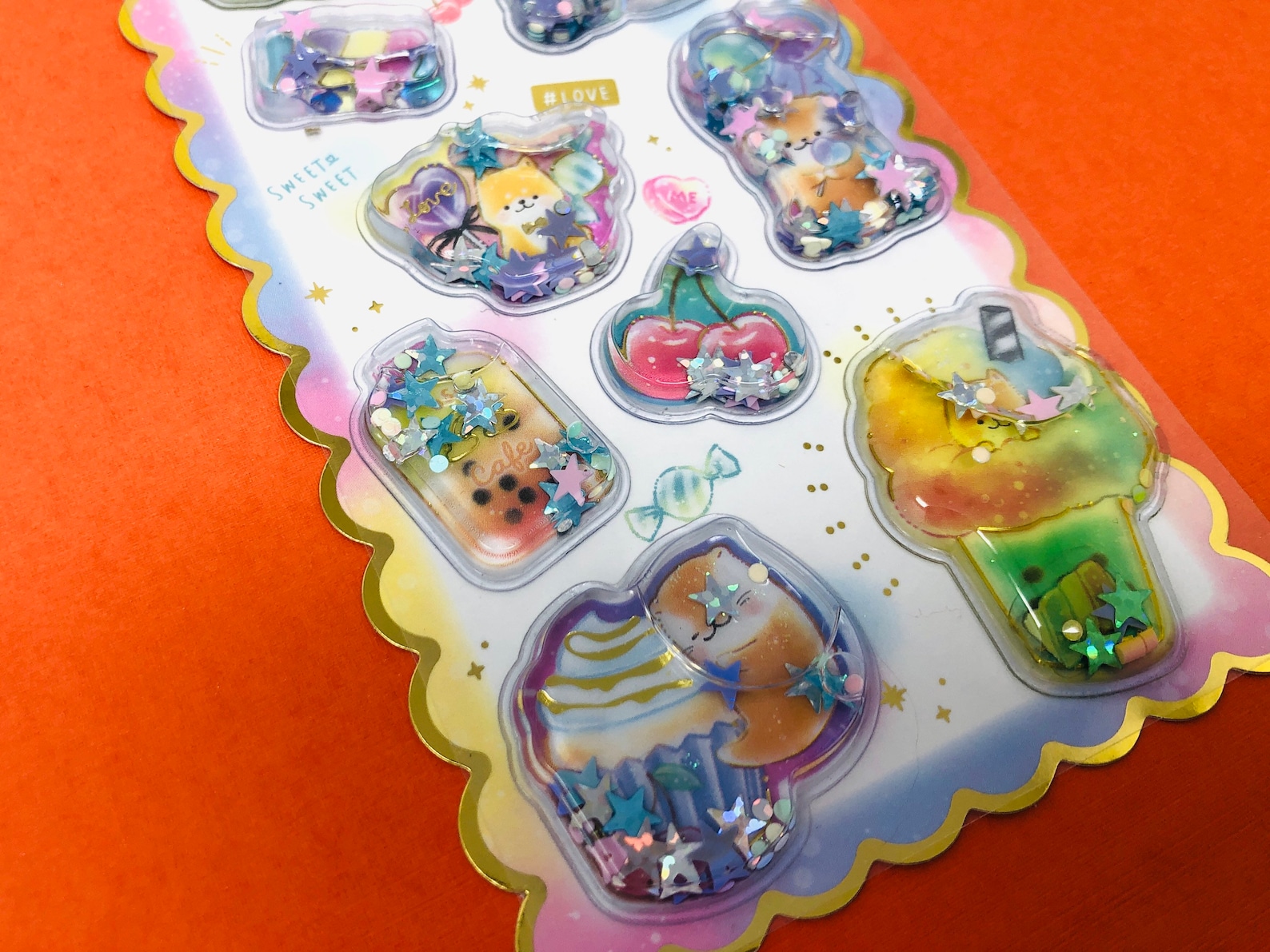 MORE Shaker Stickers Filled With Water, Confetti and Glitter! - Etsy