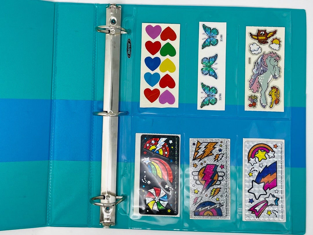 6 Pocket 3 Ring Binder Sheet for Sticker Collecting. - Etsy