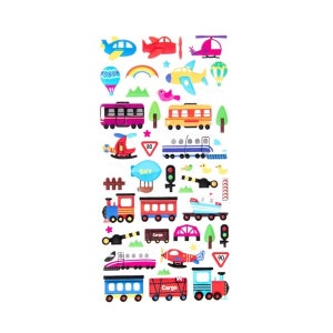Puffy Transportation Stickers, 4 Designs! Trains, Emergency Vehicles ...