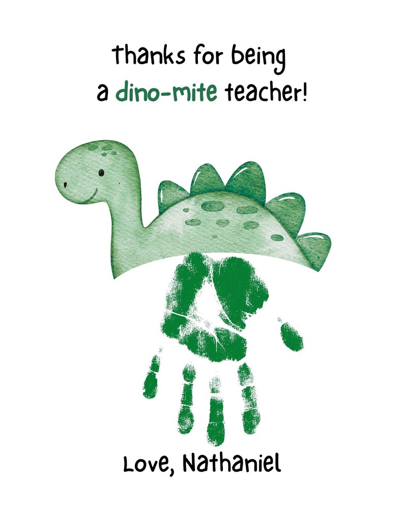 Dinomite Teacher Appreciation Printable Template, Year End Teacher Gift ...
