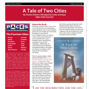 A Tale of Two Cities - Study Guide With Answer Key - Etsy