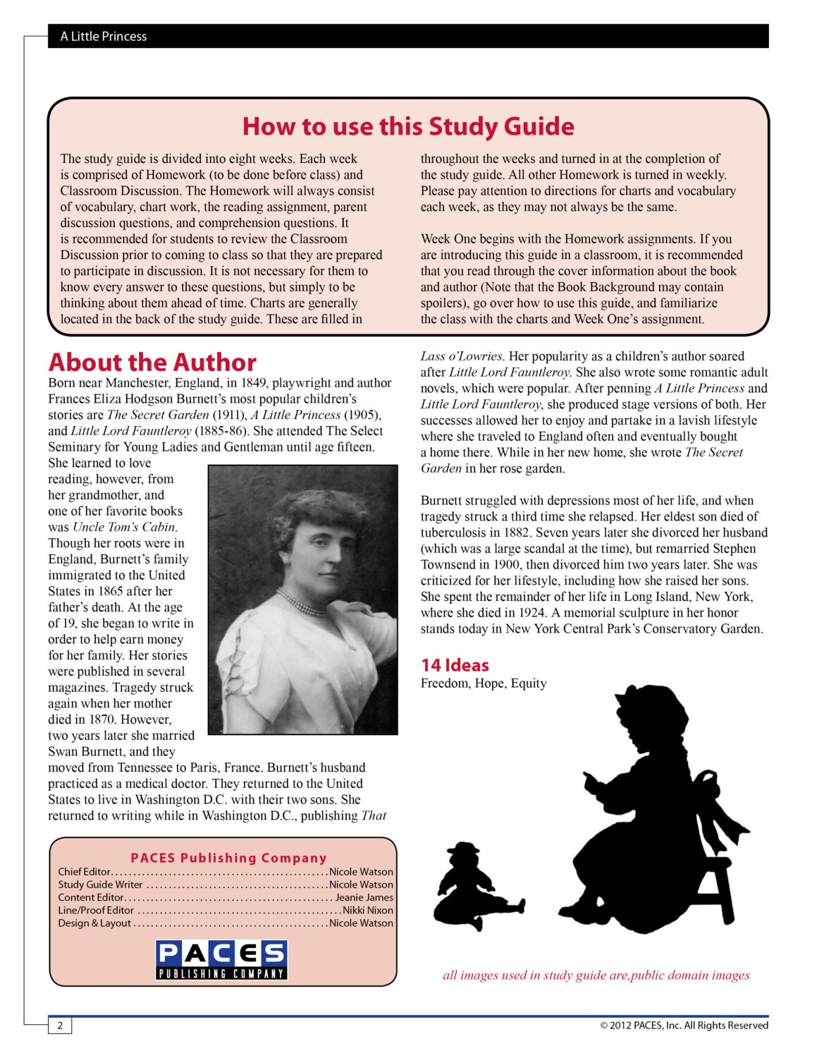 A Little Princess Classic Starts - Study Guide With Answer Key - Etsy