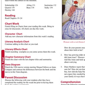 Anne of Green Gables Classic Starts - Study Guide With Answer Key - Etsy