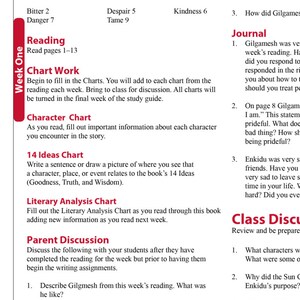Gilgamesh the King - Study Guide With Answer Key - Etsy