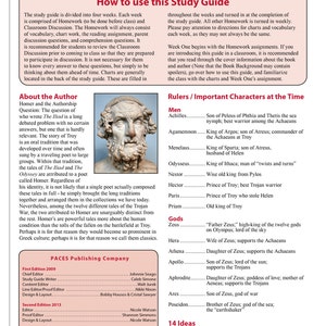 The Iliad - Study Guide With Answer Key - Etsy