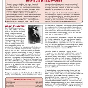 Anne of Green Gables Coloring Book - Study Guide With Answer Key - Etsy