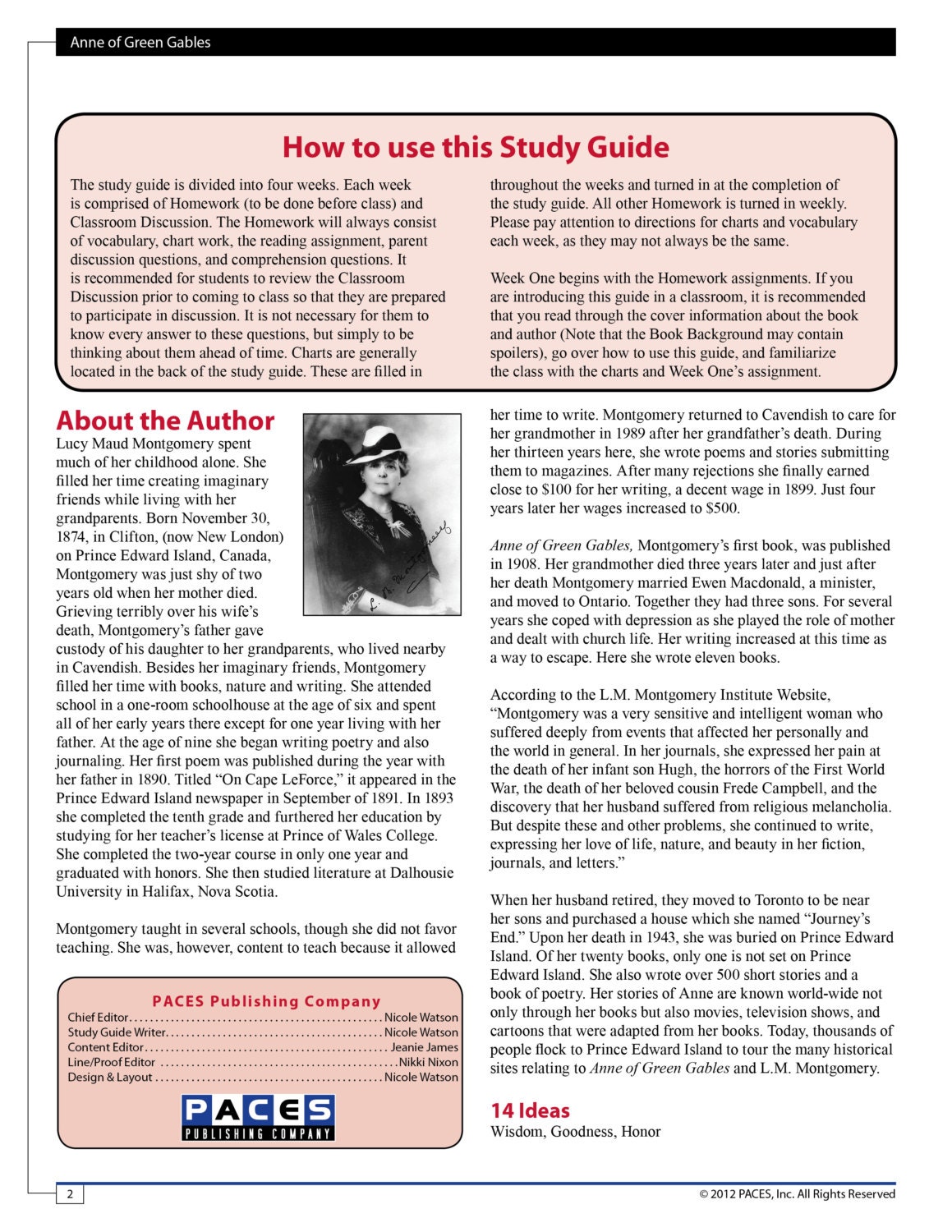 Anne of Green Gables Coloring Book - Study Guide With Answer Key - Etsy