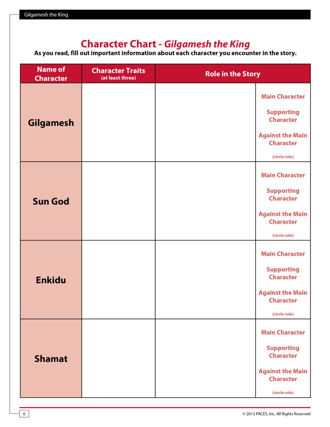 Gilgamesh the King - Study Guide With Answer Key - Etsy