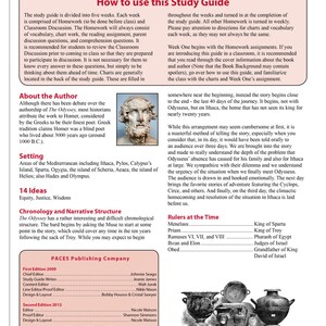 The Odyssey (robert Fagles) - Study Guide With Answer Key - Etsy