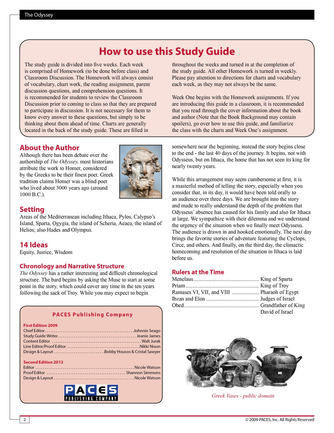 The Odyssey (robert Fagles) - Study Guide With Answer Key - Etsy