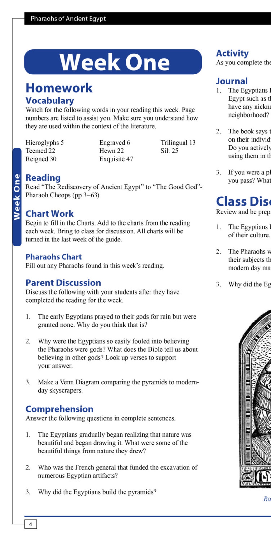 The Pharaohs of Ancient Egypt - Study Guide With Answer Key - Etsy