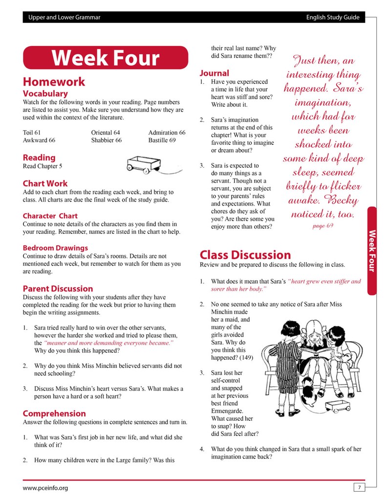 A Little Princess Classic Starts - Study Guide With Answer Key - Etsy