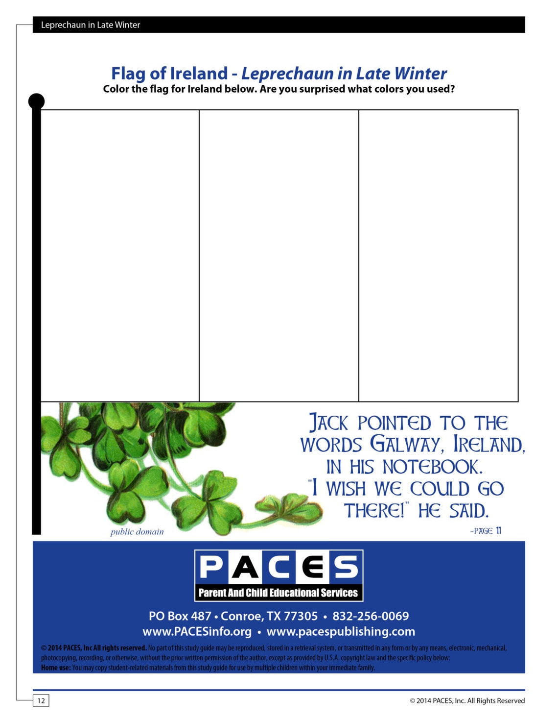 Leprechaun in Late Winter Study Guide With Answer Key - Etsy