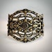 Filligree Lace Leather Cuff Art Nouveau Bracelet Gypsy - Etsy