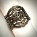 Filligree Lace Leather Cuff Art Nouveau Laser Engraved - Etsy