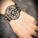 Filligree Lace Leather Cuff Art Nouveau Bracelet Gypsy - Etsy