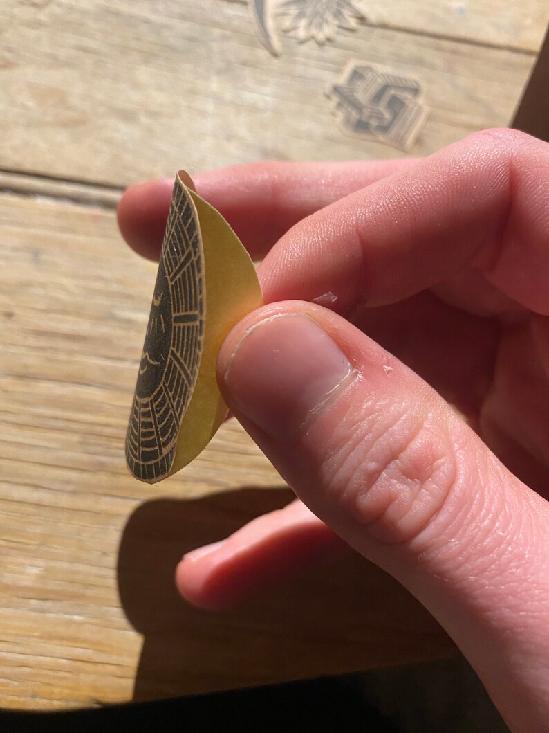 Lino Print Sticker Pack 24 Handprinted Linocut Stickers on - Etsy