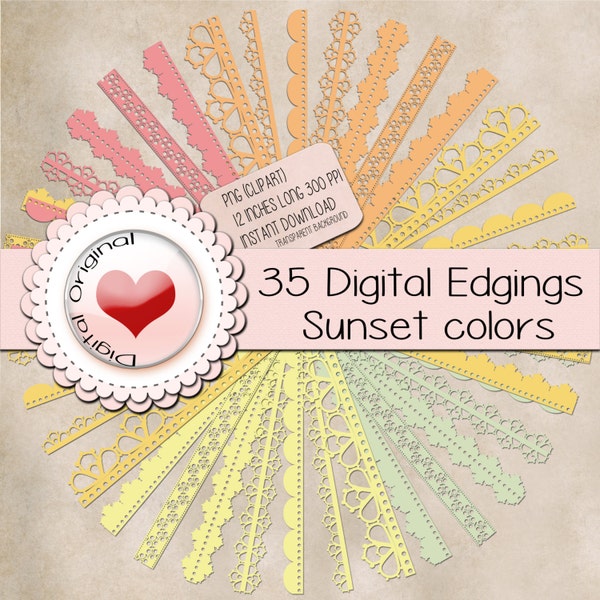 Digital Edging - Etsy