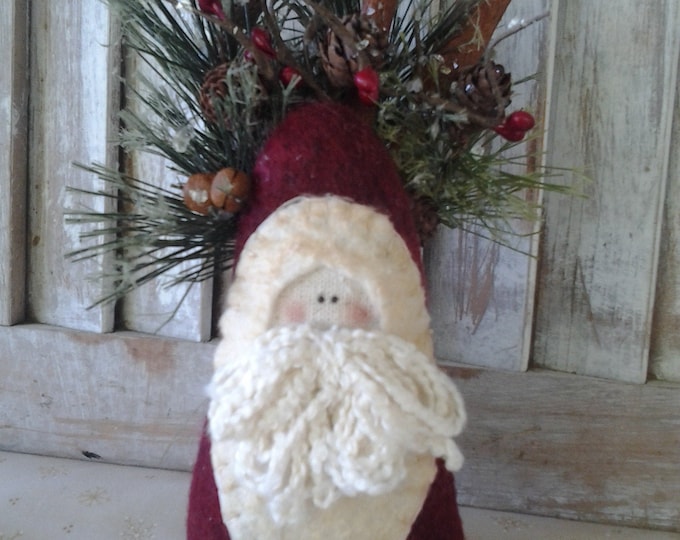 Santa Craft Pattern - Primitive Christmas Santa Sitter E Pattern - DIY ...