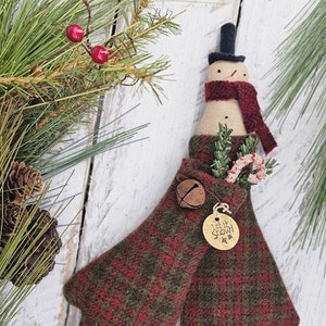 Wool Mittens Snowman Door Greeter: Christmas Winter Decor - Etsy